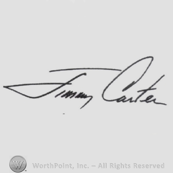 Mark with Signature: Jimmy Carter. | #570529