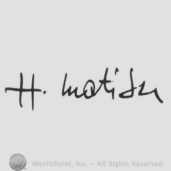 Mark with Signature: Henri Matisse. | #570540