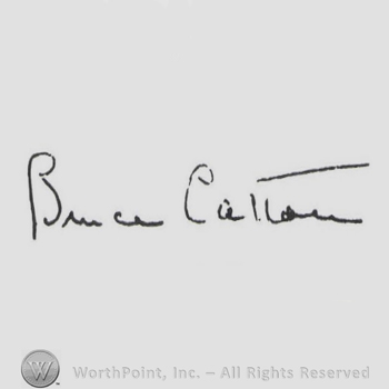 Mark with Signature: Bruce Catton. | #570599