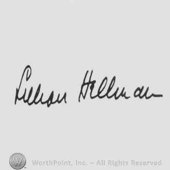 Mark with Signature: Lillian Hellman. | #570624