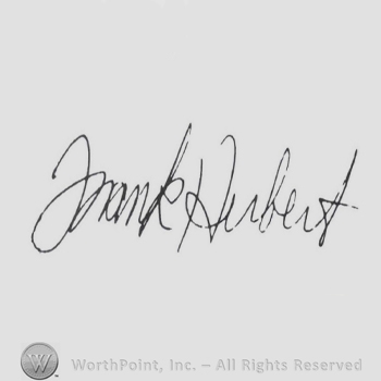 Mark with Signature: Frank Herbert. | #570625