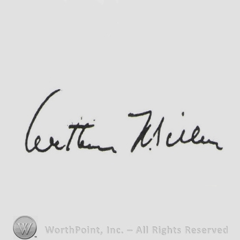 Mark with Signature: Arthur Miller. | #570649