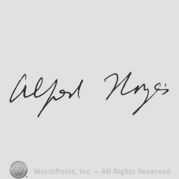Mark with Signature: Alfred Noyes. | #570654