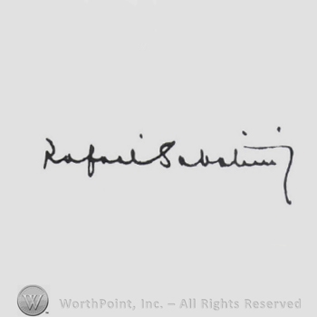Mark with Signature: Rafael Sabatini. | #570667