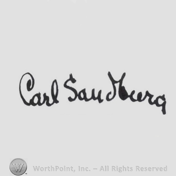 Mark with Signature: Carl Sandburg. | #570669