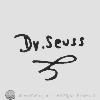 Mark with Signature: Dr. Seuss. | #570672