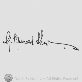 Mark with Signature: George Bernard Shaw. | #570673