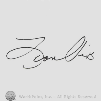 Mark with Signature: Leon Uris. | #570684