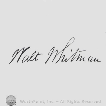 Mark with Signature: Walt Whitman. | #570694