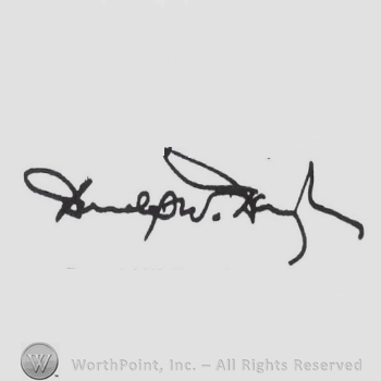 Mark with Signature: Donald W. Douglas Sr.. | #570706