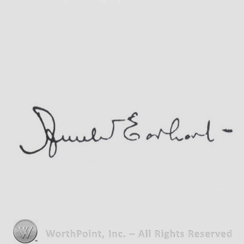 Mark with Signature: Amelia Earhart. | #570707