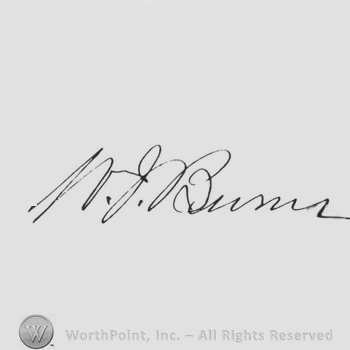 Mark with Signature: William John Burns. | #570731