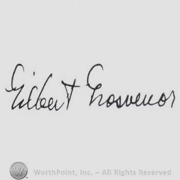 Mark with Signature: Gilbert Grosvenor. | #570758