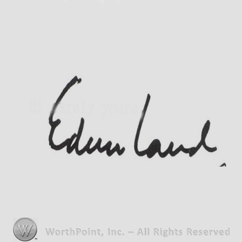 Mark with Signature: Edwin Land. | #570770