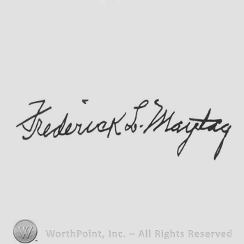 Mark with Signature: Frederick L. Maytag. | #570777
