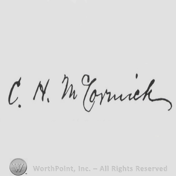 Mark with Signature: Cyrus Hall McCormick. | #570778