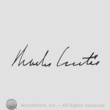 Mark with Signature: Charles Curtis. | #570821