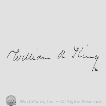 Mark with Signature: William Rufus DeVane King. | #570834