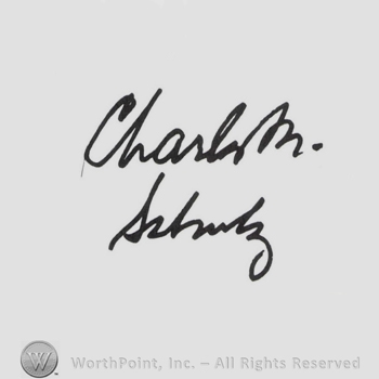 Mark with Signature: Charles M. Schulz. | #570860