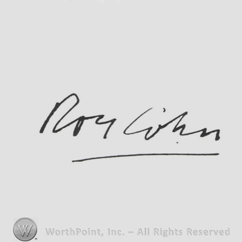 Mark with Signature: Roy Cohn. | #570887