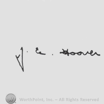 Mark with Signature: John Edgar Hoover. | #570911