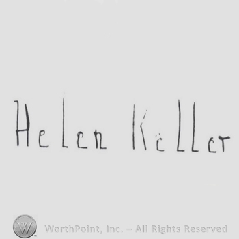 Mark with Signature: Helen Keller. | #570916