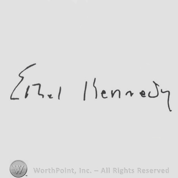 Mark with Signature: Ethel Kennedy. | #570917