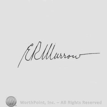 Mark with Signature: Edward R. Murrow. | #571801