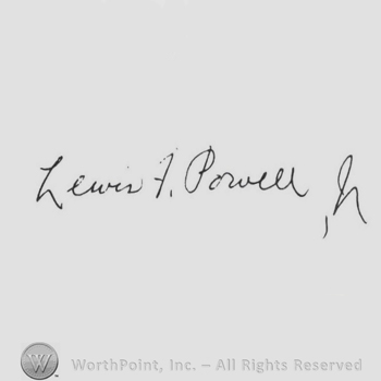Mark with Signature: Lewis F. Powell, Jr.. | #571807