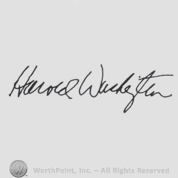 Mark with Signature: Harold Washington. | #571831