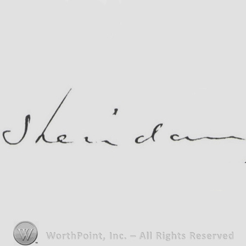 Mark with Signature: Gen. Philip Sheridan. | #571858