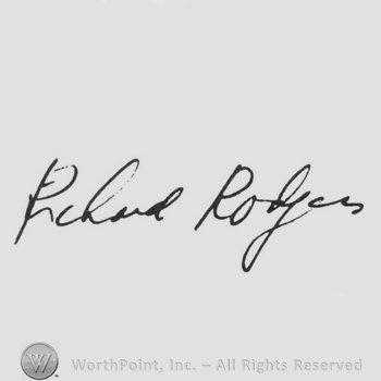 Mark with Signature: Richard Rodgers. | #571879