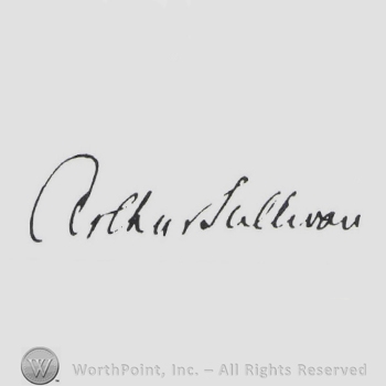 Mark with Signature: Sir Arthur Sullivan. | #571882