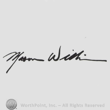 Mark with Signature: Mason Williams. | #571883