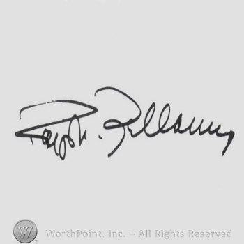 Mark with Signature: Ralph Bellamy. | #571902