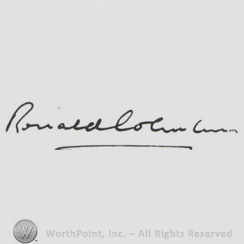 Mark with Signature: Ronald Colman. | #571927