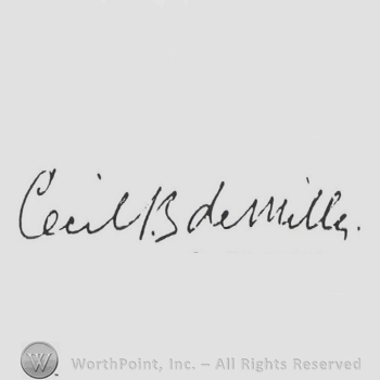 Mark with Signature: Cecil B. DeMille. | #571938