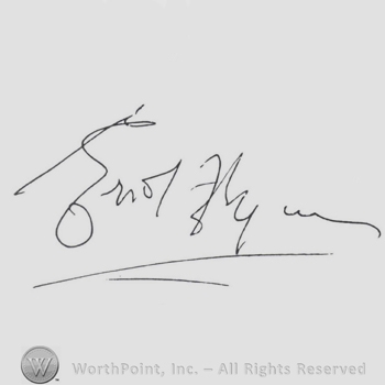 Mark with Signature: Errol Flynn. | #571942