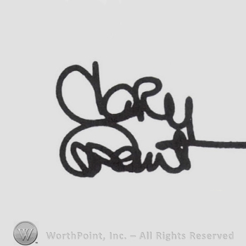 Mark with Signature: Cary Grant. | #571944