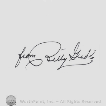 Mark with Signature: Betty Grable. | #571952