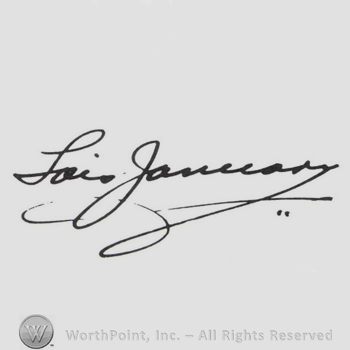 Mark with Signature: Lois January. | #571969
