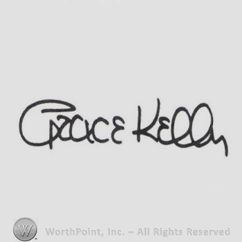Mark with Signature: Grace Kelly. | #571976