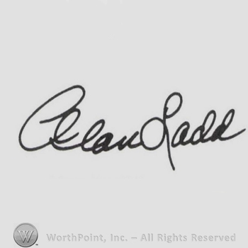 Mark with Signature: Alan Ladd. | #571983