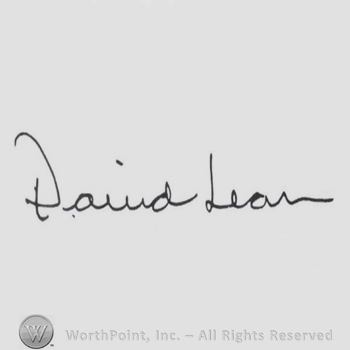 Mark with Signature: David Lean. | #571990