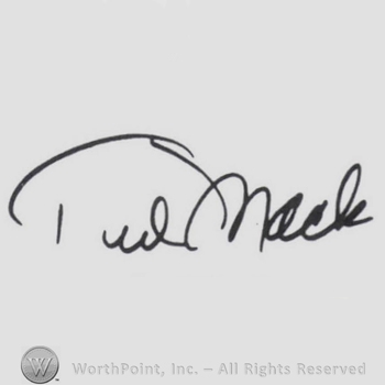 Mark with Signature: Ted Mack. | #572003