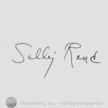 Mark with Signature: Sally Rand. | #572029