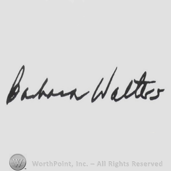 Mark with Signature: Barbara Walters. | #572051