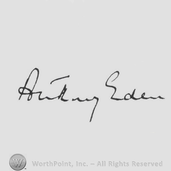 Mark with Signature: Sir Anthony Eden. | #572065