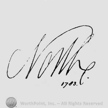 Mark with Signature: Lord North. | #572096