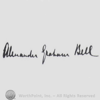 Mark with Signature: Alexander Graham Bell. | #572136